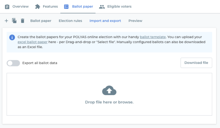 How to upload ballots as Excel files - POLYAS Helpcenter